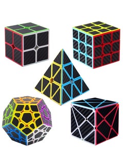 Generic 5 Piece Rubiks Cube Set 2x2 3x3 5x5 Pyramid Skewb 3D Speed Cube ...