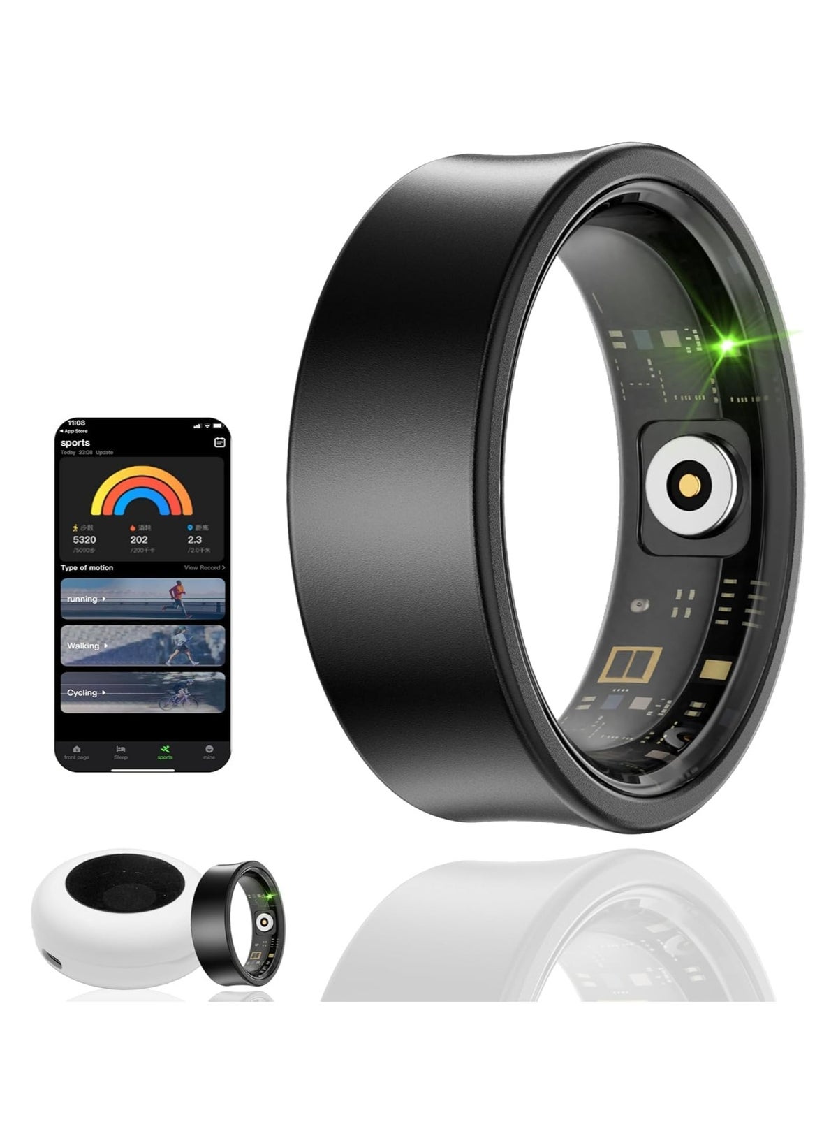 Raxoom Smart Ring, Activity & Fitness Tracker Ring for Women/Men, No ...