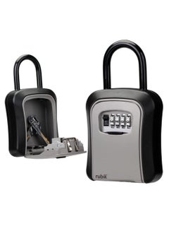 Rubik Padlock Key Lock Box for Keys Storage with Hang Shackle and ...
