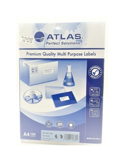 ATLAS 100-Piece A4 Size MultiPurpose Labels 1 Label Per Sheet | Best ...