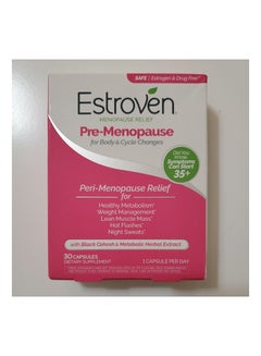 Estroven Capsules for night sweats relief and premenstrual support 30 ...