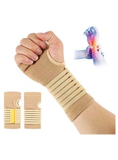 Generic 2 Pack Wrist Brace,Elastic Wrist Support with Strap, Wrist ...