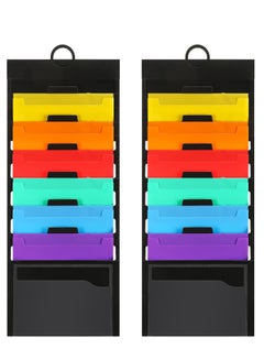 SYOSI Wall File Organizer, A4 Size Wall File Organizer 6 Pockets ...