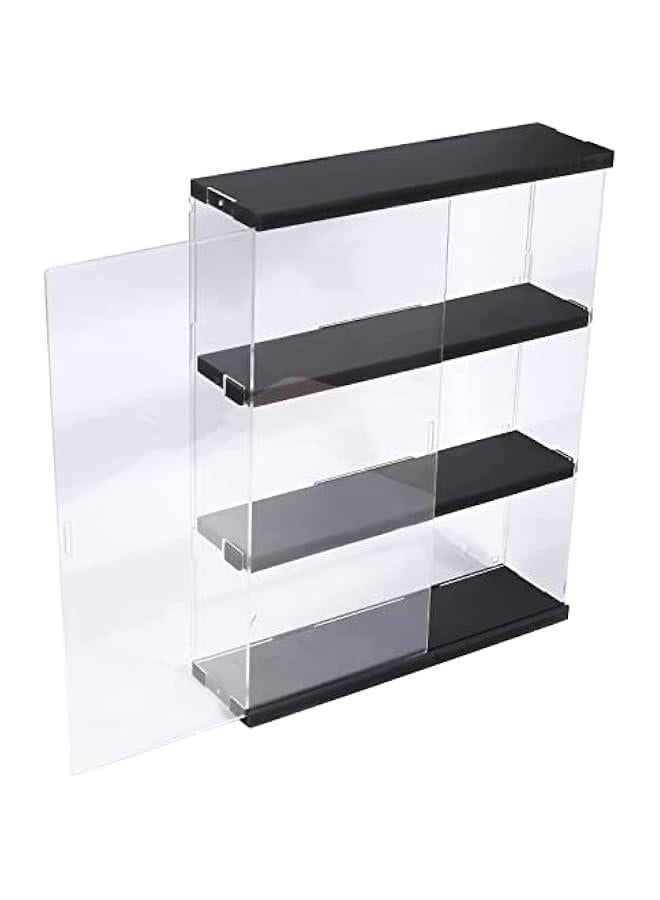 Arabest 3 Layer Wall Shelf Clear Acrylic Display Case for Collectibles ...