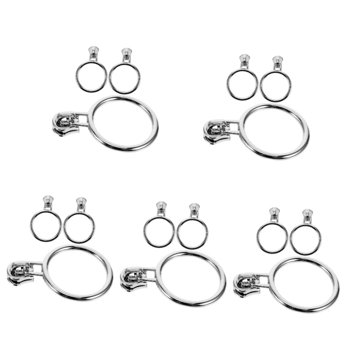 Generic 15pcs Silver Zipper Pull Clip Replacement for Luggage Clothing ...
