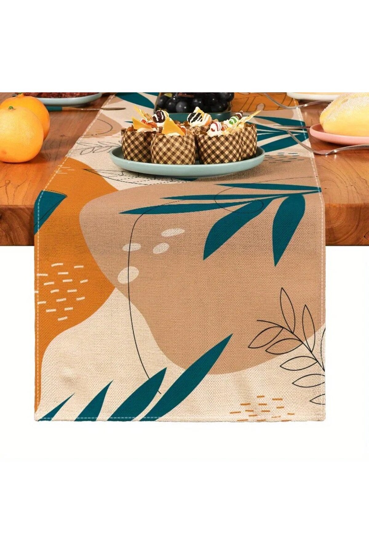 erorex 33X183cm Pattern 3 1pc Simple Plant Table Runner, BohemiaKitchen ...