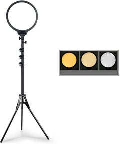 Smayling LED Panel Ring Light Tripod Lighting Studio Filled Shadowless ...