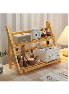 Cozy Nest 2-Tier Bamboo Desktop Organizer Shelf – Wooden Desk Storage ...