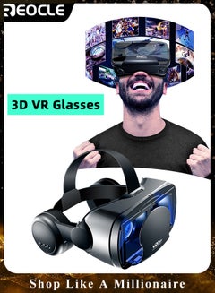 REOCLE VR Headset Glasses HD 3D VR Glasses Virtual Reality Headset for ...