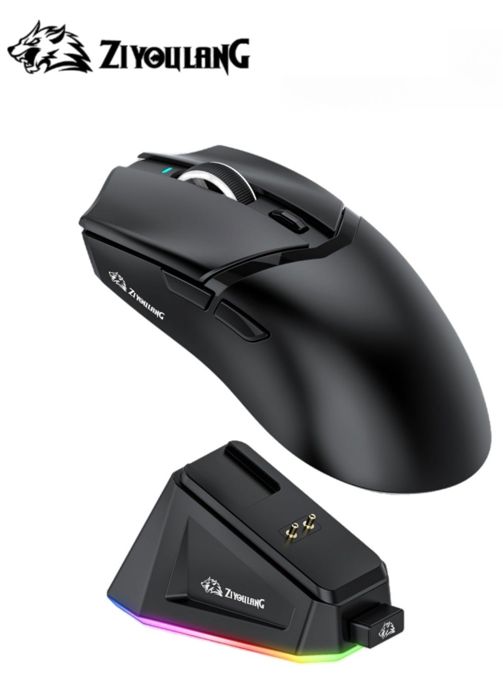 ZIYOULANG X2 Wireless Mouse,Tri-Mode Connection, Wireless/Wired BT/2.4G ...