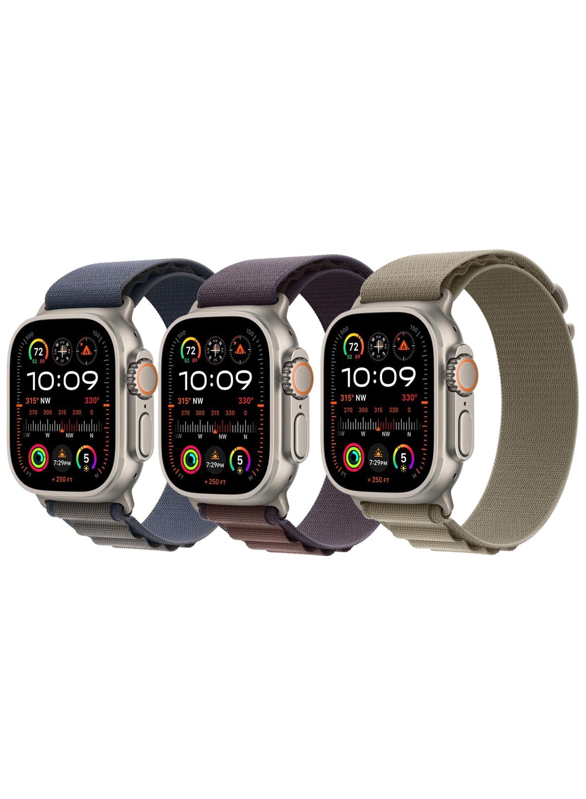 ESCASE 3Pack for Apple Watch Alpine Loop Band Nylon Woven Sport Strap ...
