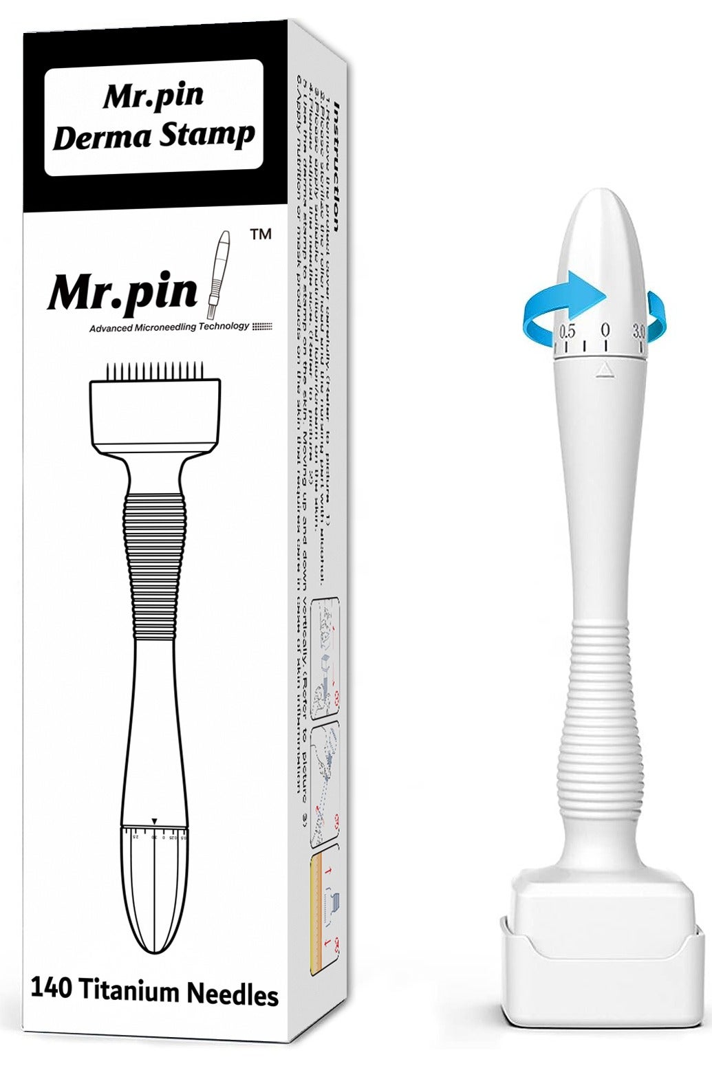 Mr.Pin Mr.Pin Original Derma Stamp 140 adjustable pin - Professional ...
