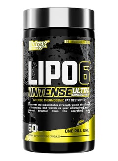 Nutrex Research Nutrex Lipo 6 Black Intense 60 Capsules 60 Servings 80g ...