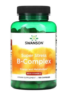 SWANSON Super Stress B-Complex With Vitamin C 100 Capsules | Best Price ...
