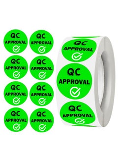 SMARSTICKER 1 Inch Qc Approval Labels Green Inventory Quality Control ...