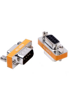 DKURVE DB9 Mini Null Modem plug Adapter Gender Changer Cross Data ...