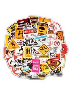 Generic 50-Piece Traffic Signs Danger Warning Stickers , Warning Sign ...