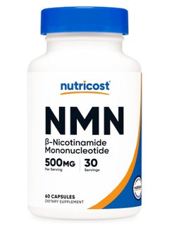 Nutricost Nmn Nicotinamide Mononucleotide 500 Mg 60 Capsules KSA | Riyadh, Jeddah