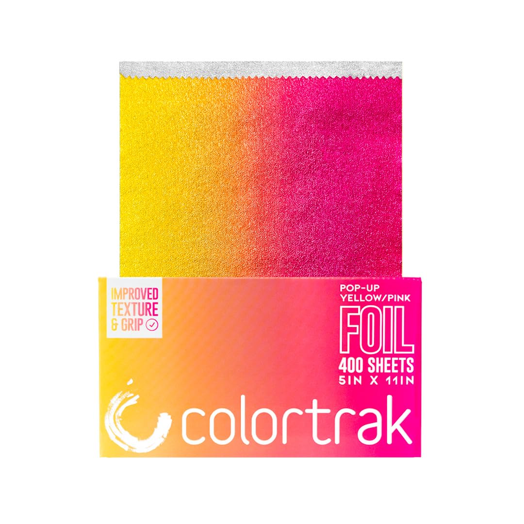 Colortrak Colortrak YellowPink Gradient Popup Foil wDispenser 400 Count ...