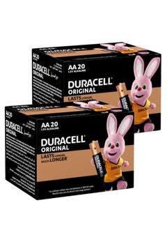 Duracell Pack of 2 Boxes Original AA 1.5V Alkaline Battery UAE | Dubai ...