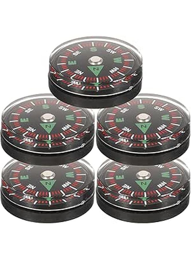 Generic 5 Piece Mini Pocket Compass Set Portable Map Compass For ...