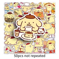Generic 50 Cute Pudding Dog Cartoon Stickers 50 pudding dogs-879 ...