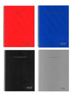 PARTNER 4-Piece A4 Size Single Line Notebook 100 Pages Set Multicolour ...