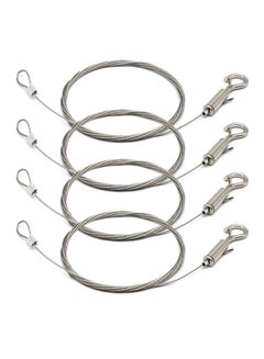 Excefore 4 Pcs Adjustable Picture Hanging Wire with Loop and Hook, 3 ...