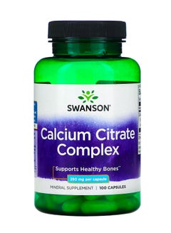 SWANSON Calcium Citrate Complex 250 mg 100 Capsules | Best Price UAE ...