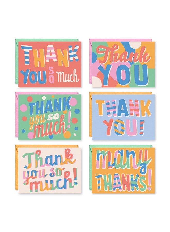 Sweetzer & Orange S&O Fun Thank You Cards With Envelopes - Blank Thank ...