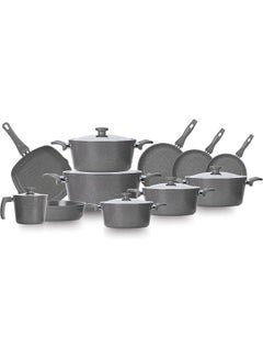 Top Chef Granite Cookware Set 17 Pieces Set (pot18-20-22-24-28 ...