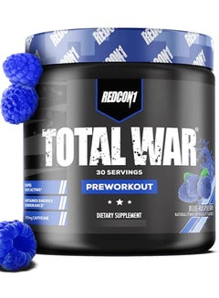 REDCON1 Total war Pre workout Blue Raspberry 30 Srv 435g UAE | Dubai ...