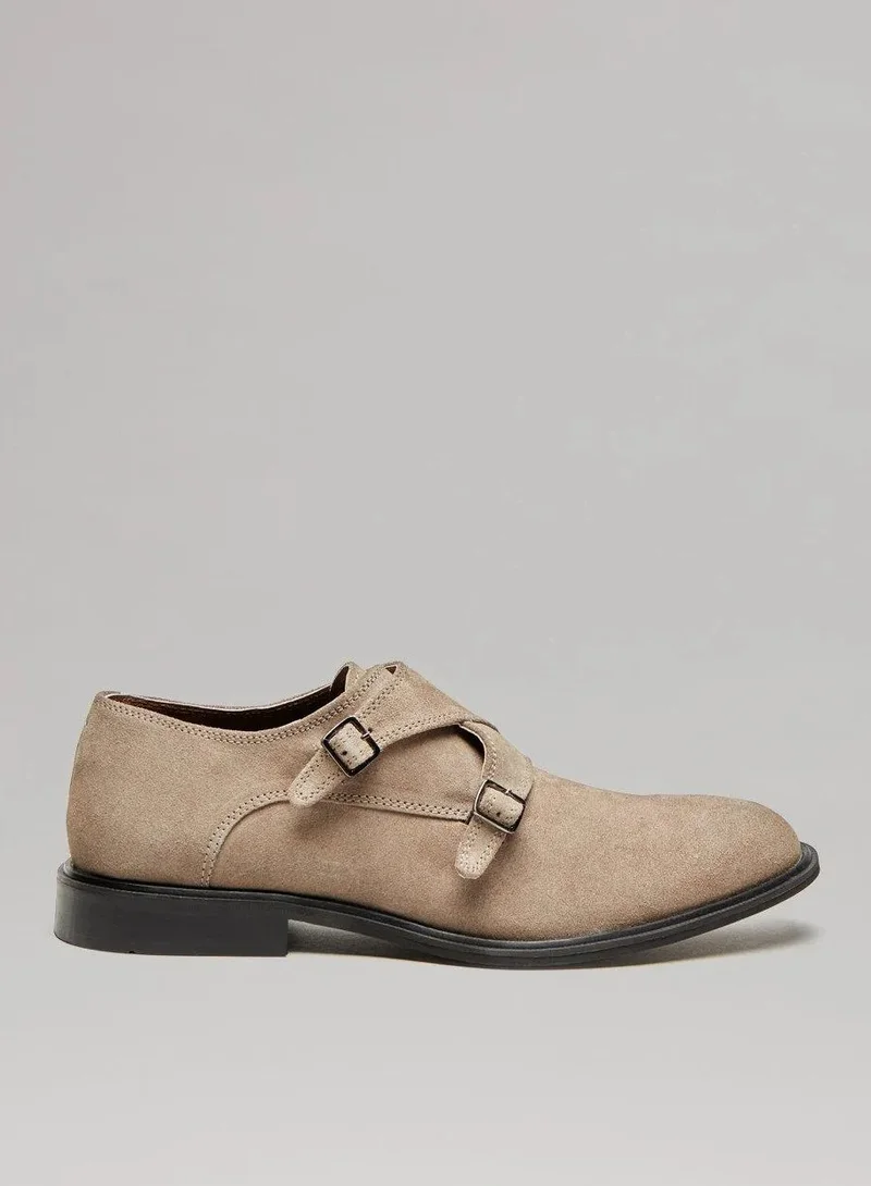 BURTON Premium Suede Monk Shoes for Men | Best Price Oman