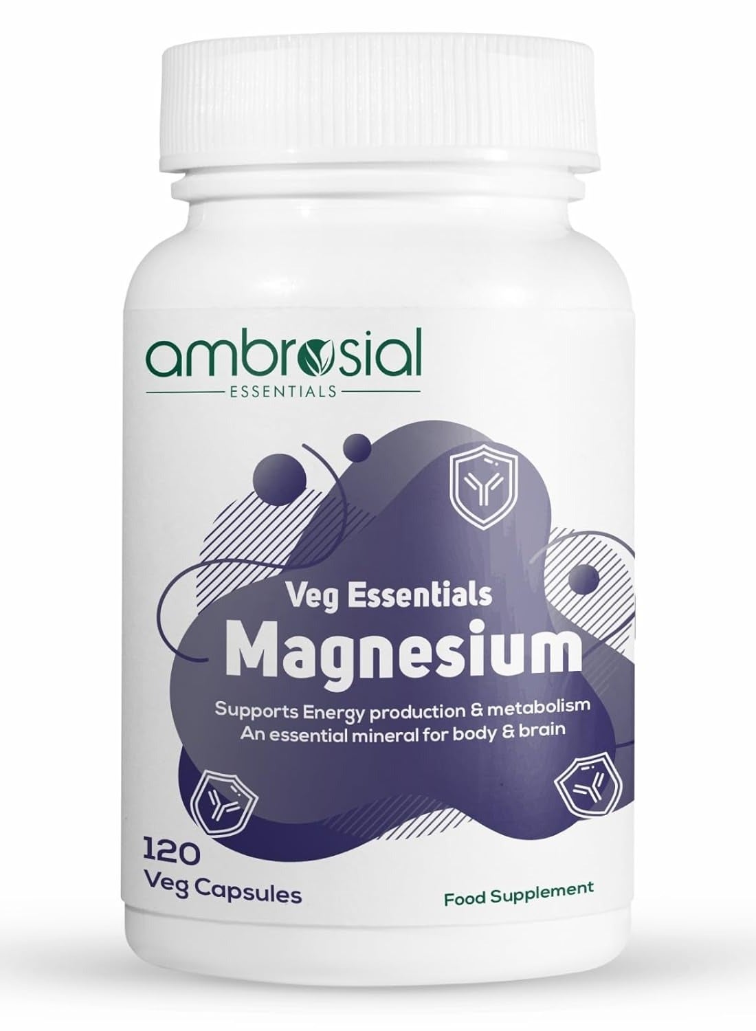 ambrosial Magnesium Citrate With Di Magnesiu Malate- 120 Vegan Capsules ...
