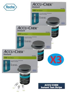 Roche Original Accu Chek Instant Test Strip Set 100 Test (3 Pack) Egypt ...