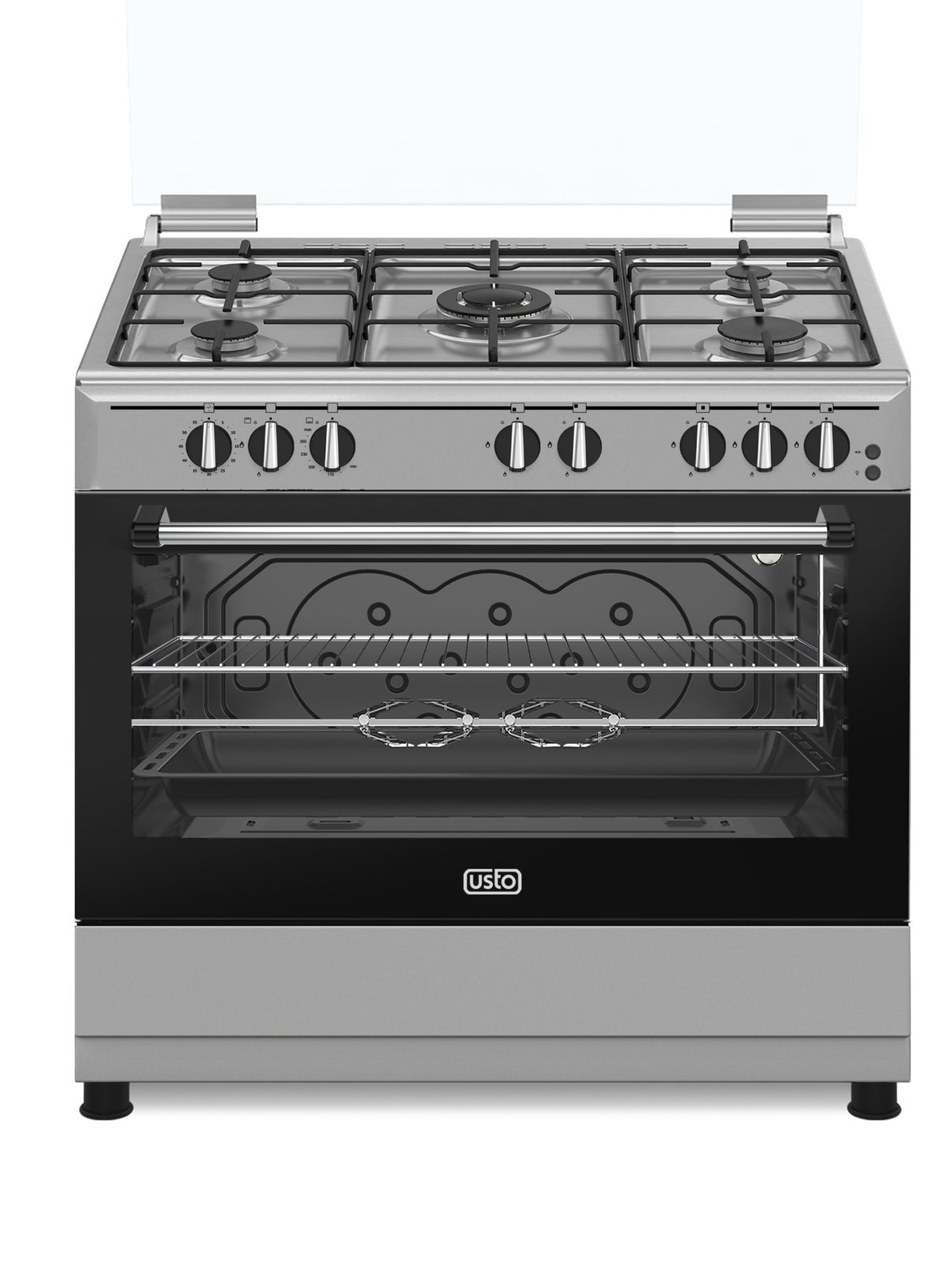 USTO Usto Turkish Gas Oven, Steel, 60*90 Cm, 112L, Light Iron, Surface ...
