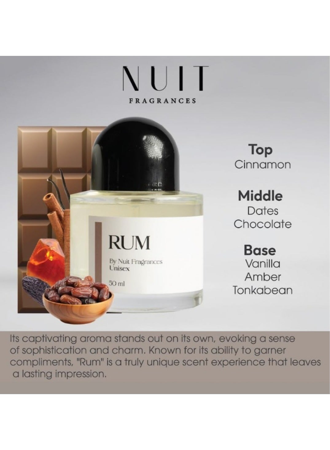 Nuit Fragrances Nuit Fragrances Rum Unisex | Best Price Egypt | Cairo, Giza