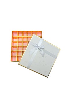 PARTY FUN Chocolate Gift Box 23x23x5cm, Silver Color Unwrap Joy and ...
