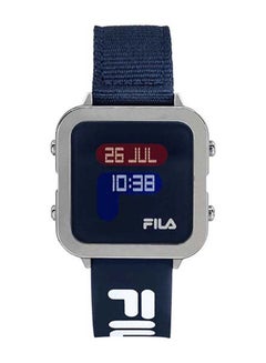 FILA Digital Watch For Men Blue Nylon & Silicone Strap KSA | Riyadh, Jeddah