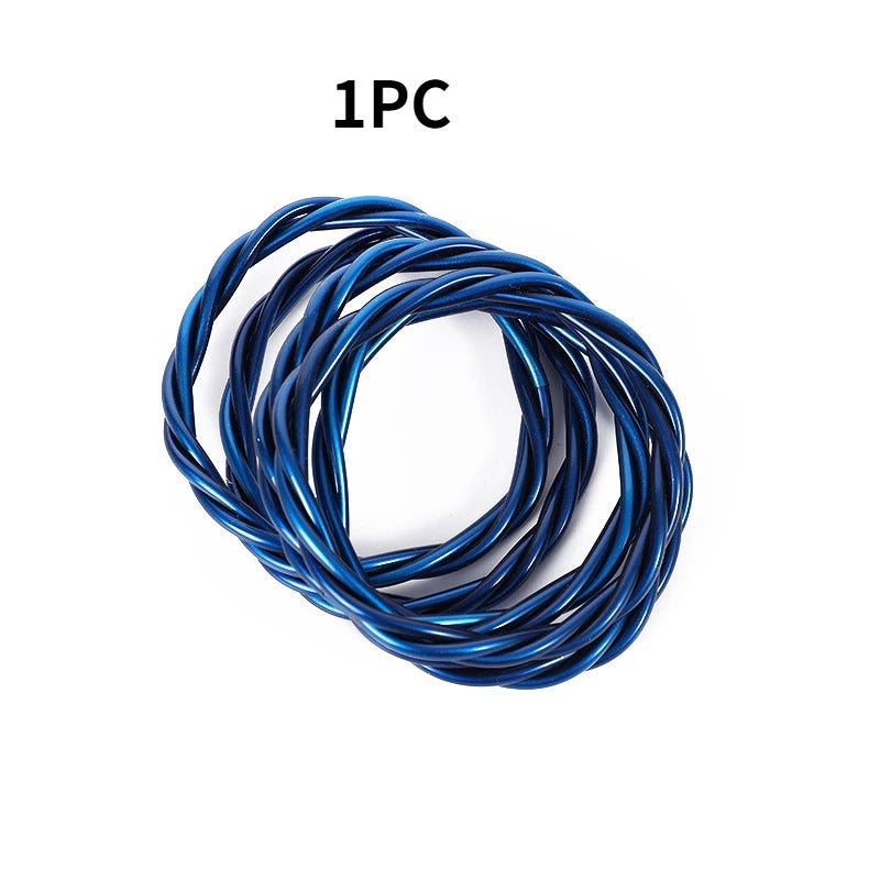 Generic 2024 Plastic Silicone Tube Gold Foil Bracelet Jelly Bangles ...