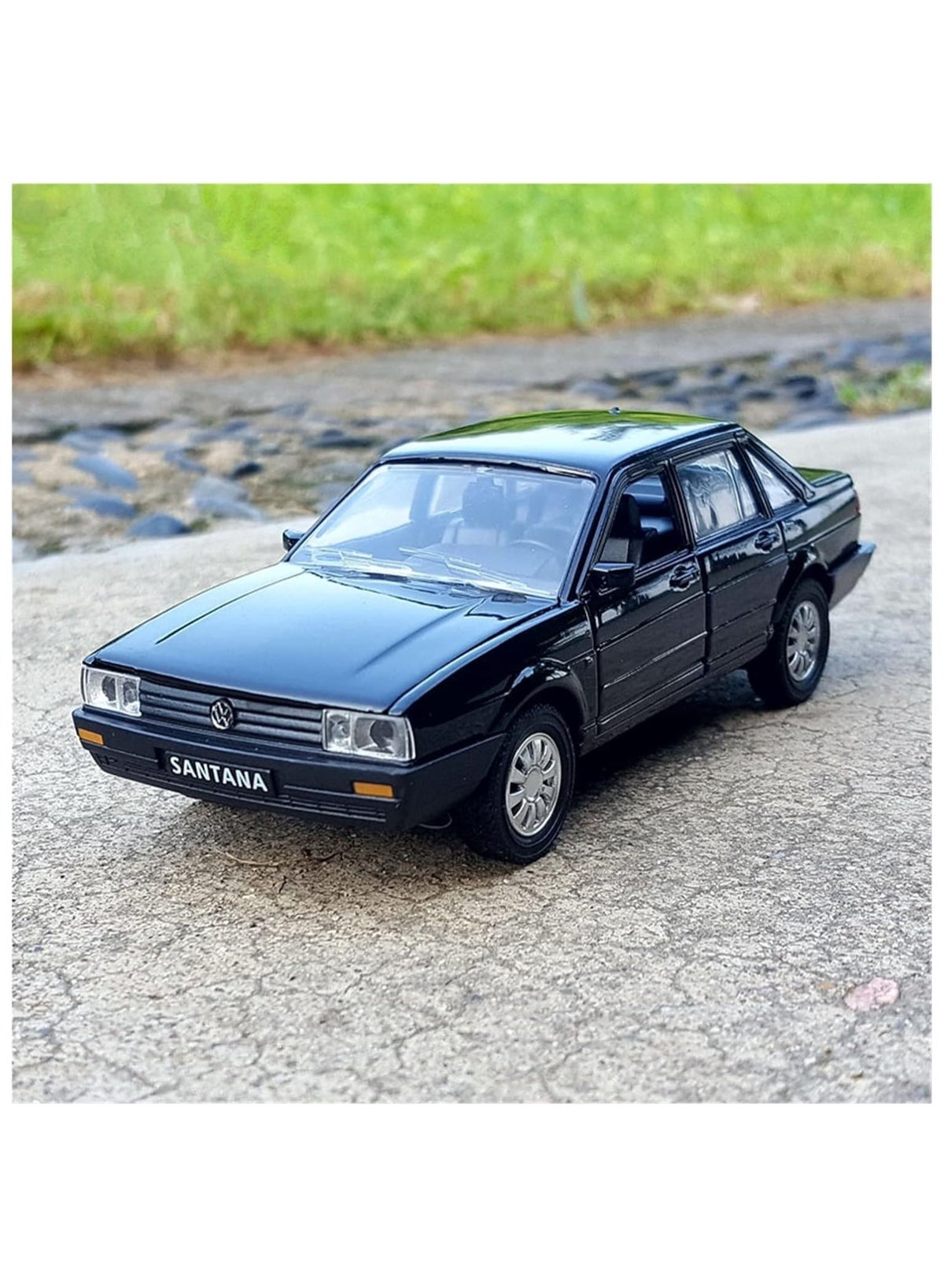 Generic 1:24 Volkswagen Santana Alloy Diecast Car – Sound, Lights, Opening Doors – Toy Model for ...