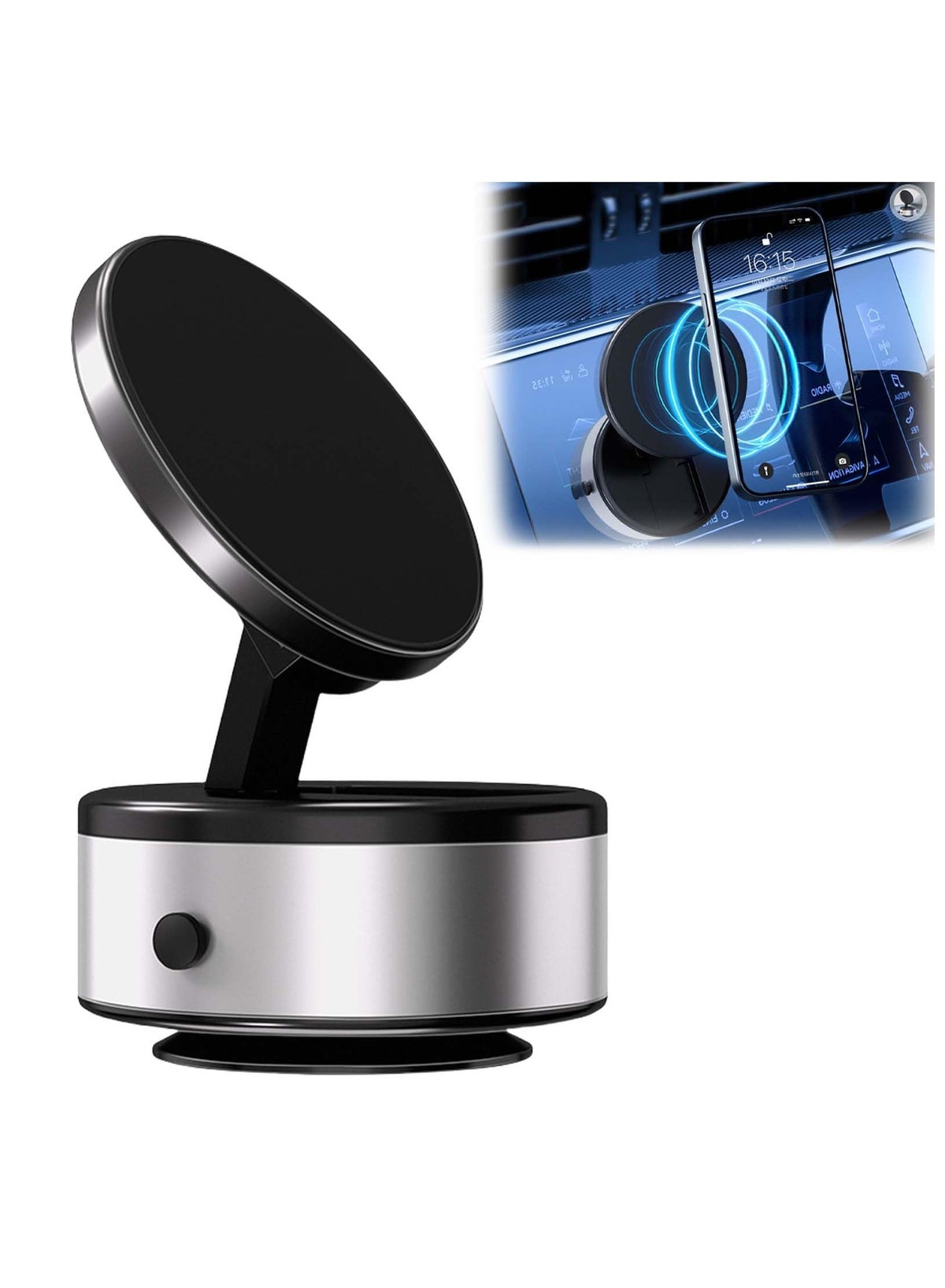 Anmi 360° Rotating Magnetic Car Phone Holder, Hands-Free Car Mount with ...