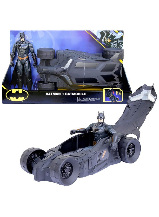 DC Comics DC Comics Batman Batmobile with Hood to Open, Includes ...