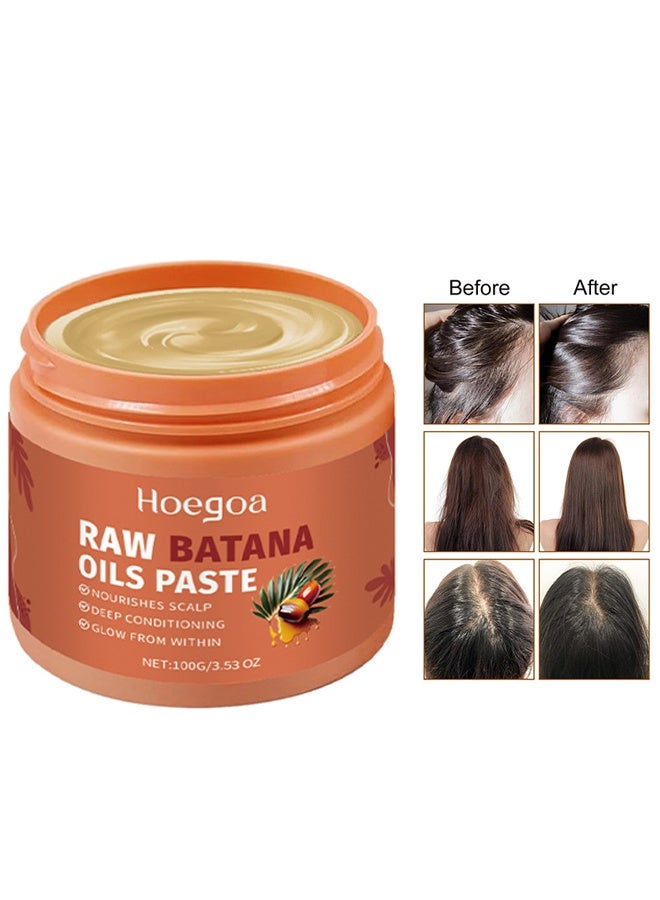 HOEGOA Raw Batana Oil Paste, Hair Mask for Hair Growth, Nourishes and ...
