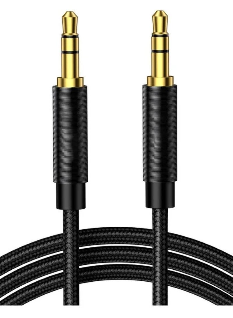 Captaintech Cable 3.5mm Audio Cable Flexible Braided Male to Male Lead Auxiliary Jack to Jack ...