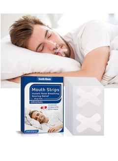 SOUTH MOON Sleeping Mouth Strap 60 Pieces, Advanced Gentle Sleeping Strap Better Nose Breathing ...