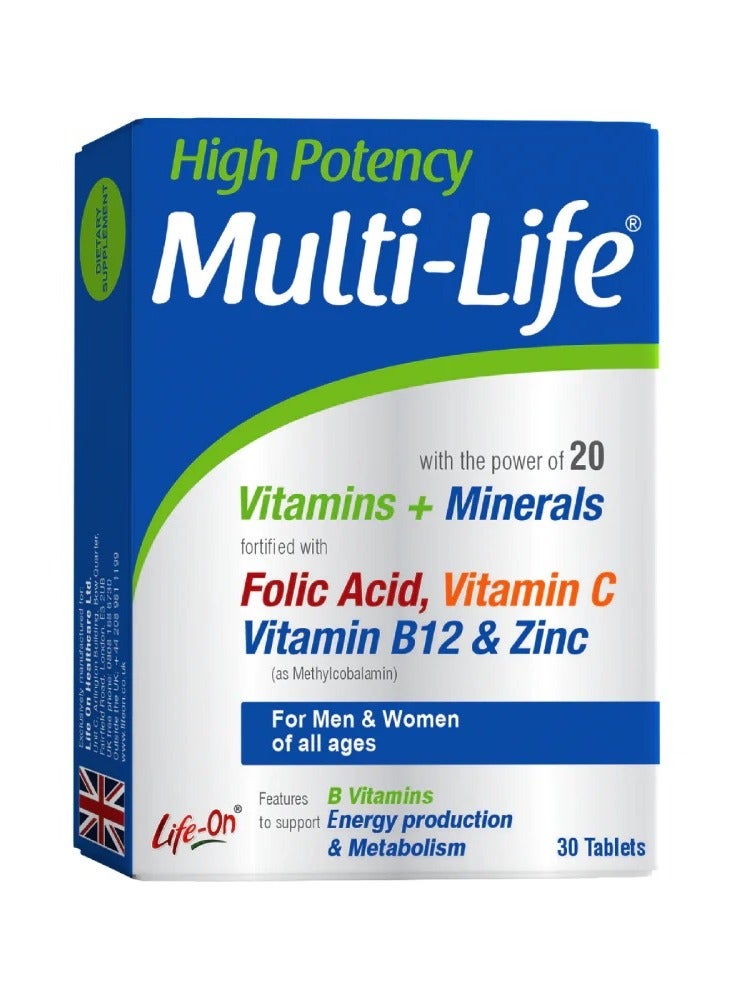 Life-On Life On Multi-Life High Potency 30 Tablets | Best Price UAE ...