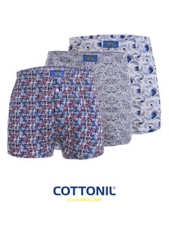COTTONIL Cottonil® Men Printed Boxers Bundle of 3 Boxers (100% Cotton ...