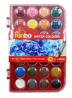 Funbo 28-Piece Water Colour Set With One Brush UAE | Dubai, Abu Dhabi