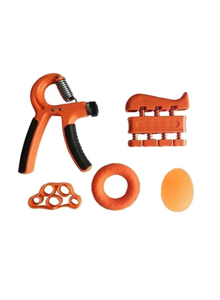 Generic Hand Strengthener Exercise Set (5 Pieces) Adjustable Hand Grip ...